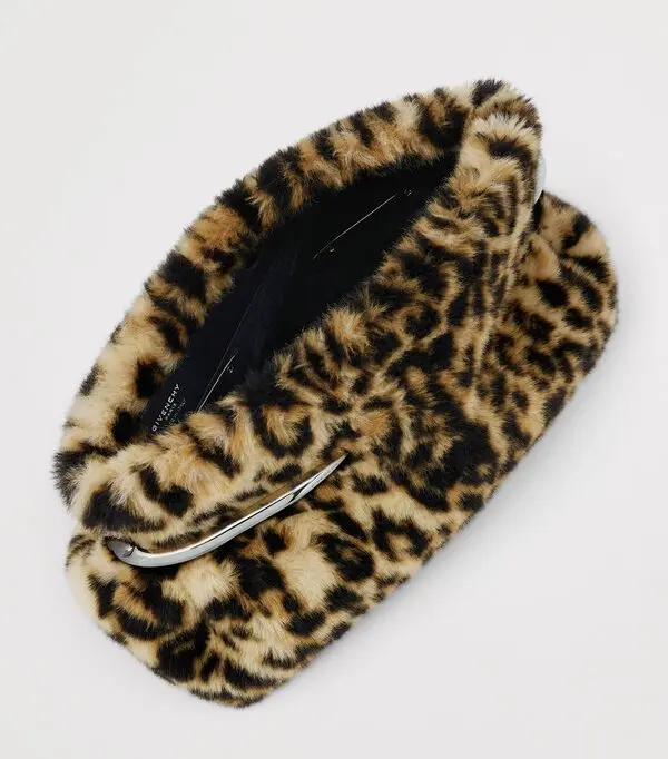 Givenchy Plush Leopard Pinch Clutch