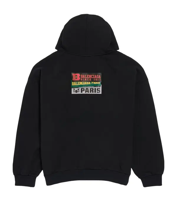 Balenciaga Cotton Bumper Sticker Hoodie