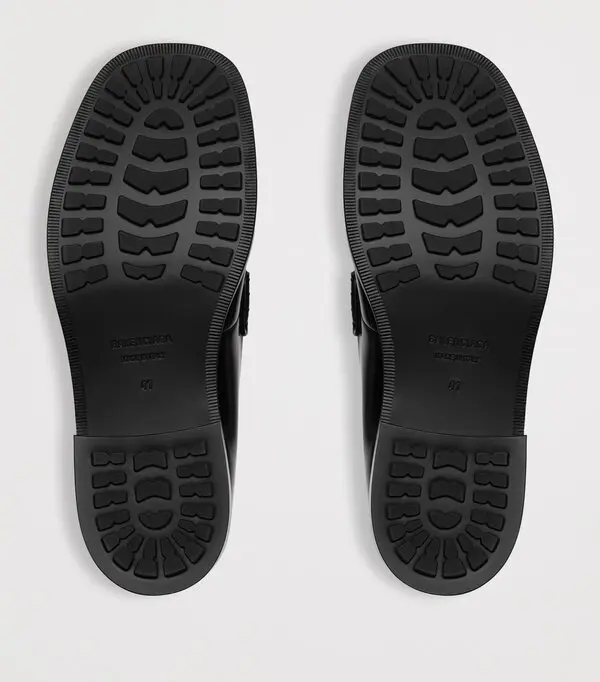 Balenciaga Brushed Leather Comfy Loafers