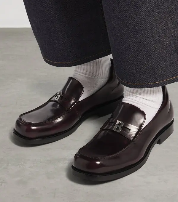 Balenciaga Brushed Leather Comfy Loafers