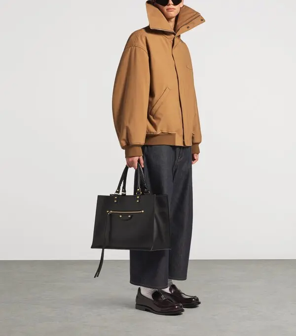 Balenciaga Brushed Leather Comfy Loafers