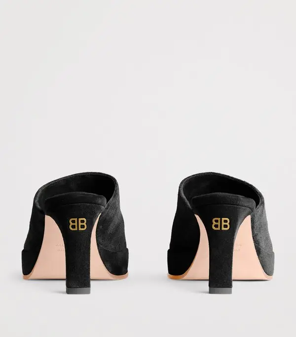 Balenciaga Suede Fargo Heeled Mules 80