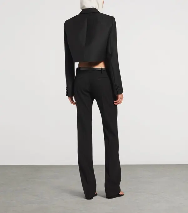 Balenciaga Wool Cropped Blazer