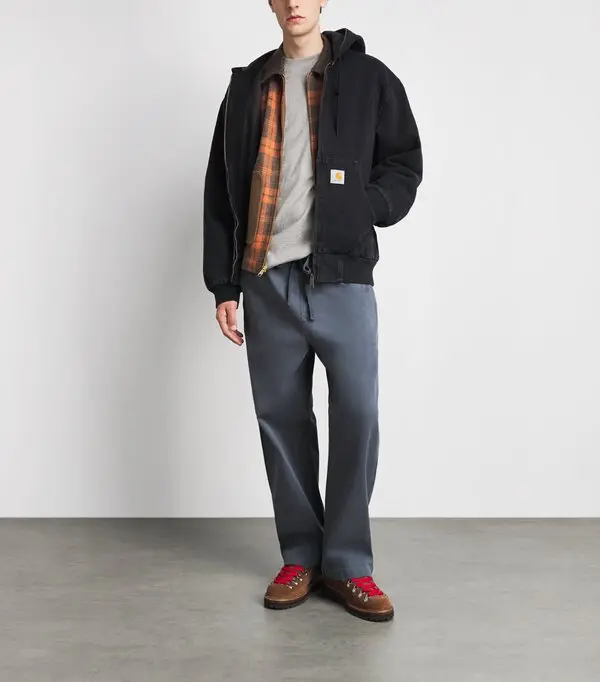 Carhartt Work In Progress Stretch-cotton Drawstring Floyde Trousers