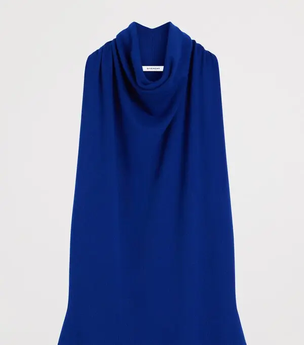 Givenchy Wool Cowl-neck Maxi Dress