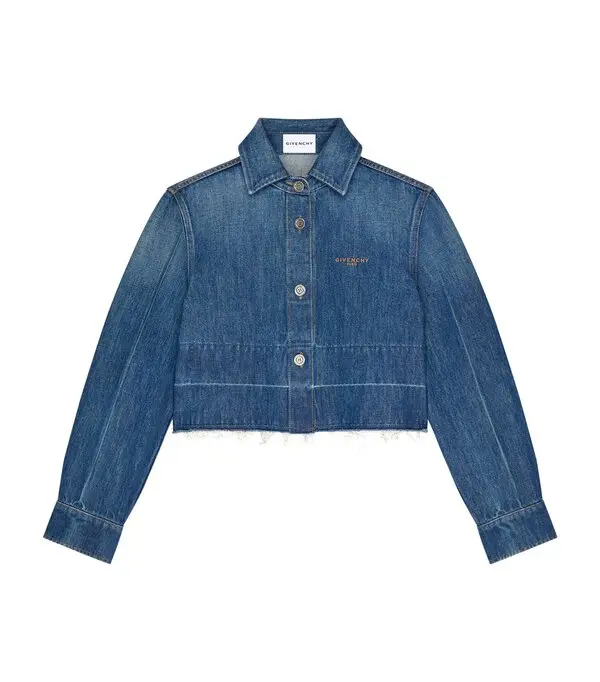 Givenchy Frayed Denim Shirt - Blue
