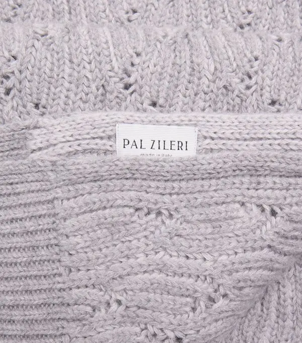 Pal Zileri Wool Cable-knit Scarf