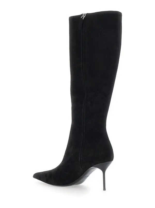 Paris Texas Lidia Boot 70 Boots With High Heel And Leather Sole, Black - Multicolor