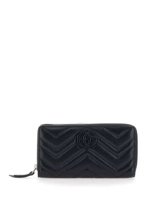 Gucci Gg Marmont Zip Around Wallet - Multicolor