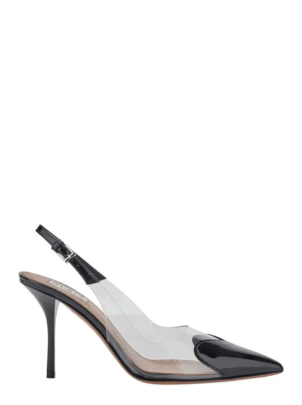 Alaïa Coeur Slgback 90 High Heel Pumps In Black Leather For - Multicolor