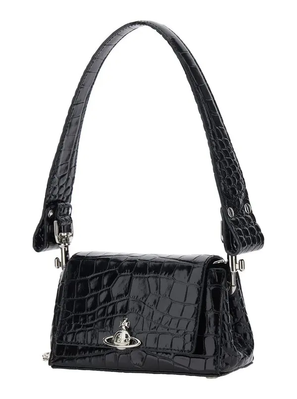 VIVIENNE WESTWOOD Handbag 'hazel' With Black Leather Details - Multicolor
