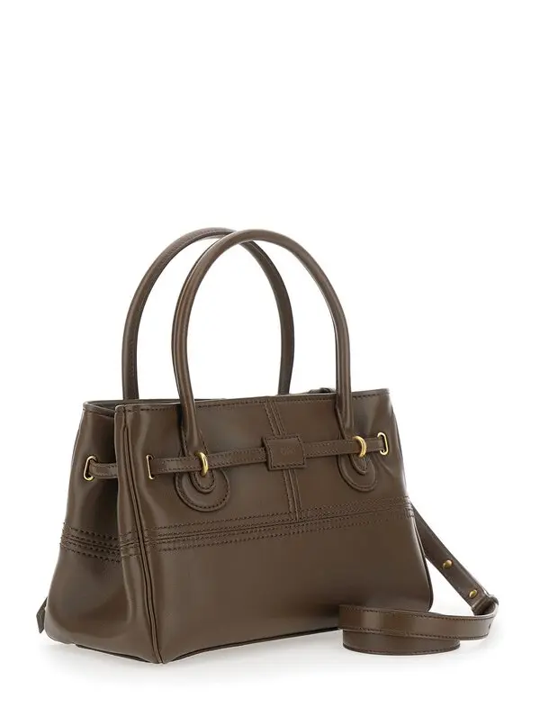 Chloé Shoulder Bag With Leather Details