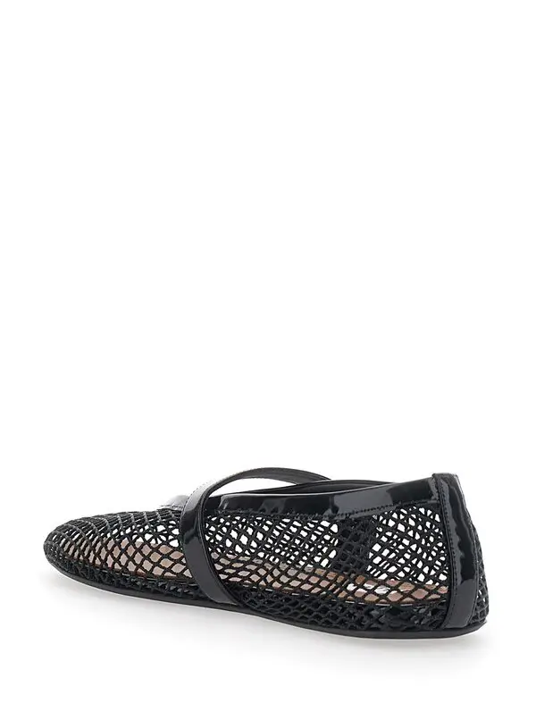 Alaïa Ballet Flats With Rounded Toe And Leather Sole For