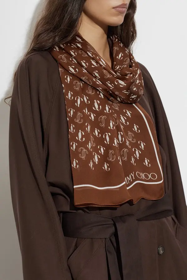 JIMMY CHOO Silk Scarf