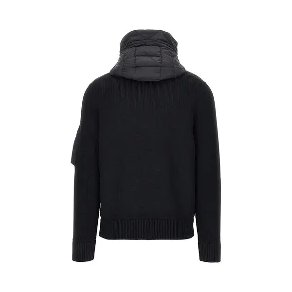 Moncler Padded Nylon And Wool Cardigan