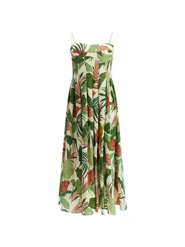 Guess Floral-print Maxi Dress - Neutrals
