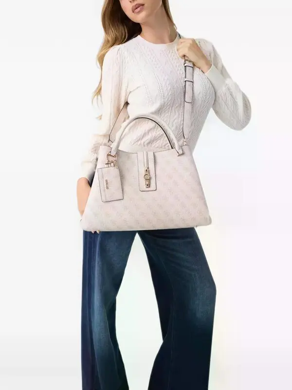 Guess Yvonne Logo Tote Bag - Neutrals