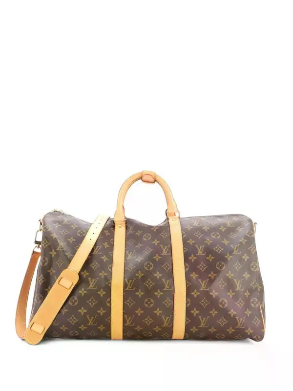 LOUIS VUITTON Keepall Bandouliere Bag Monogram Canvas 50 Travel Bag