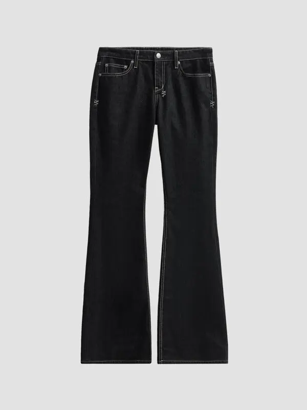 Ksubi Soho Lo Flocked Jeans - Black