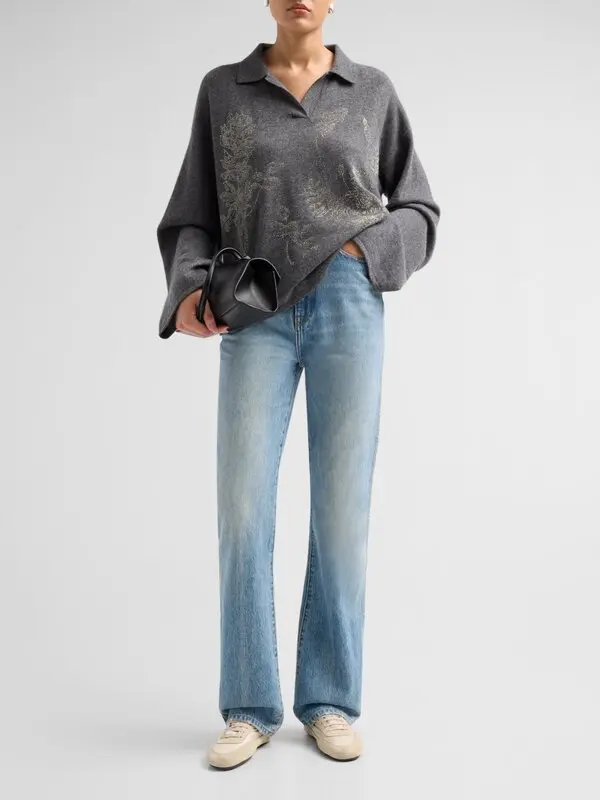 Libertine Botanical Diamante Tee Time Sweater