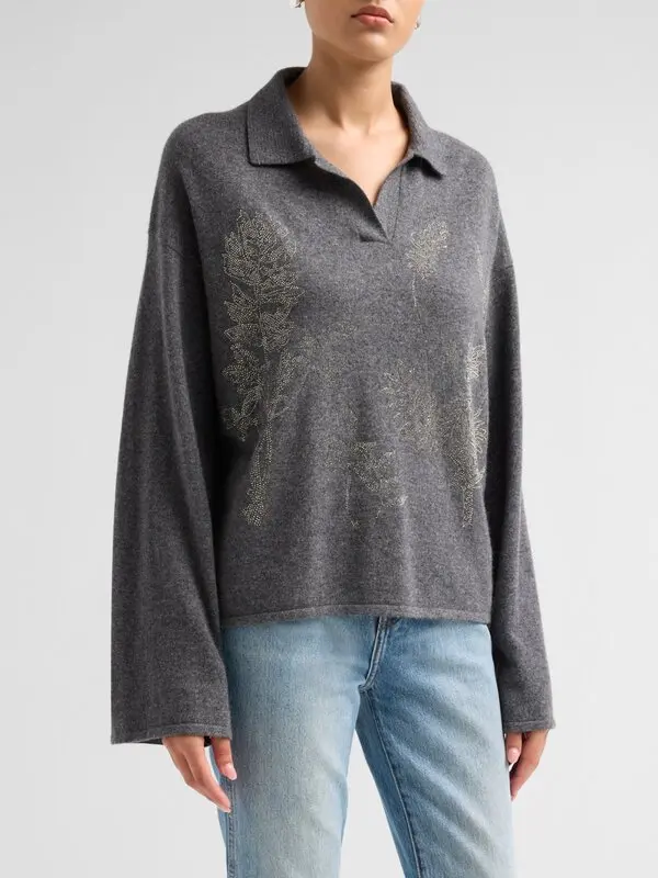 Libertine Botanical Diamante Tee Time Sweater