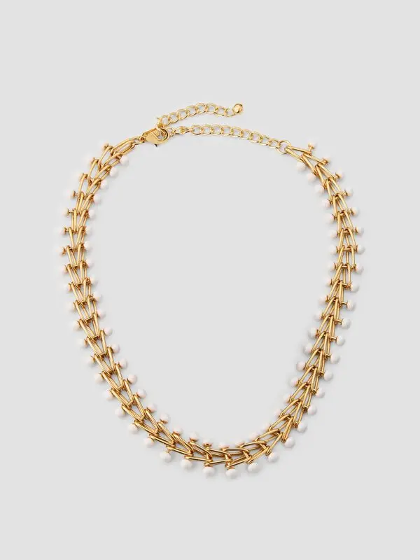 KENNETH JAY LANE 18k Gold-plated Link Chain Necklace