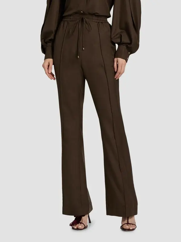 Zimmermann Luna Obi Silk Track Pants