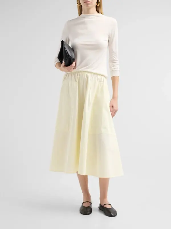 Vince Tie-detail Fitted Jersey Top - Ivory