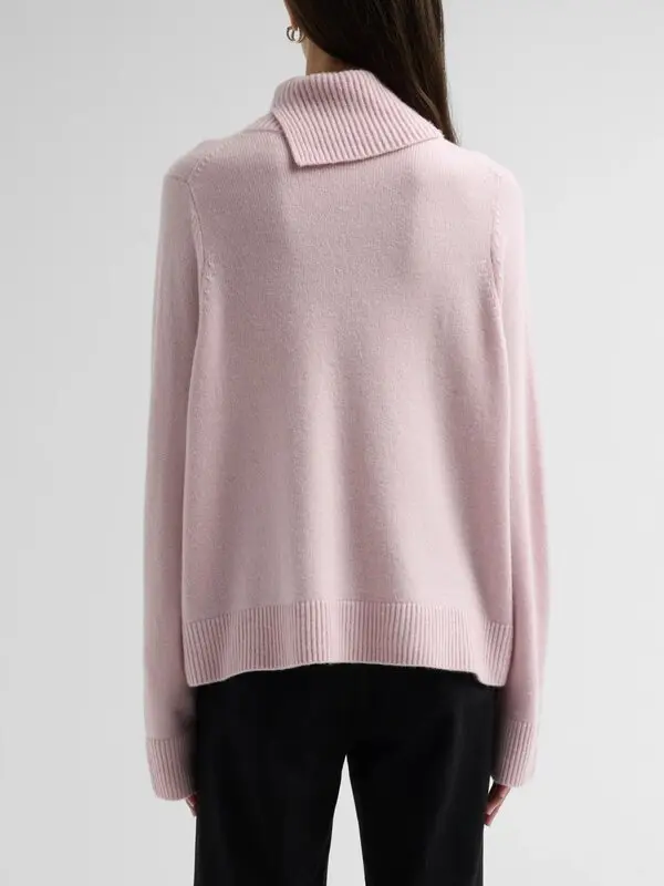Vince Swing Rib-knit Wool-cashmere Sweater - Iris Quartz