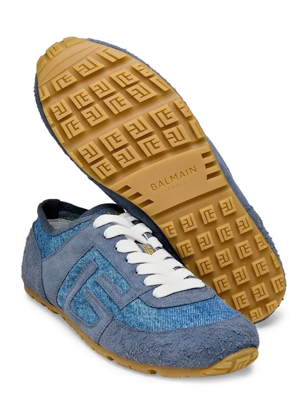 Balmain Racer 45 & Suede Low-top Sneakers