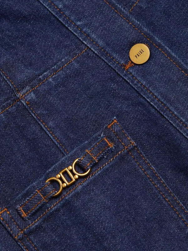 Paige Cletine Denim Mini-shirtdress
