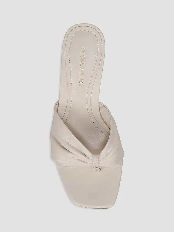 Veronica Beard Tullia Leather 85mm Wedge Sandals