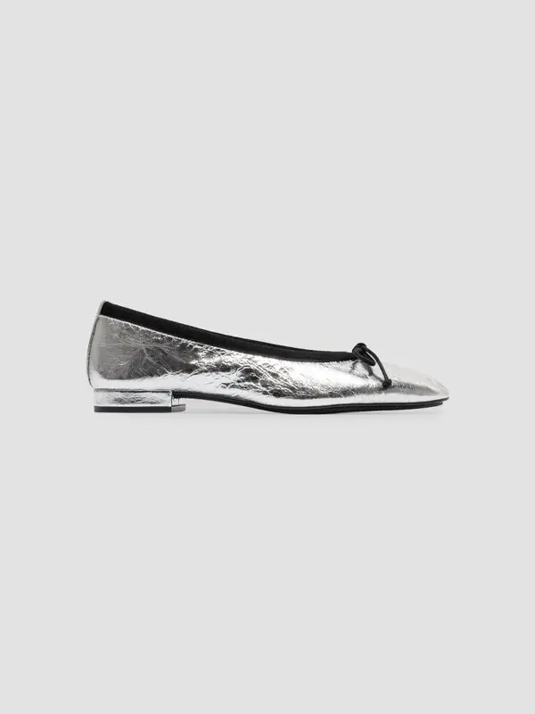 Bernardo Barbara Ballet Flats - Silver