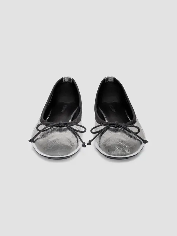 Bernardo Barbara Ballet Flats - Silver