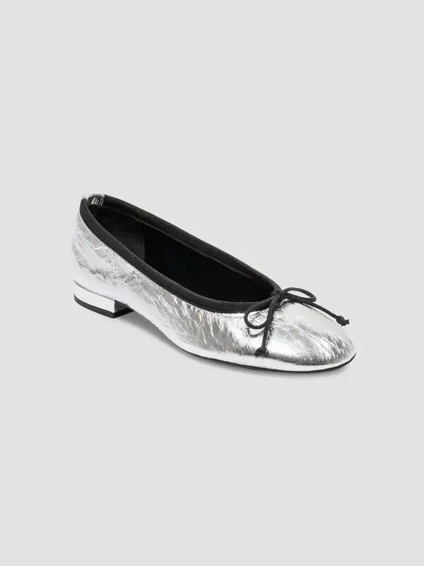 Bernardo Barbara Ballet Flats - Silver