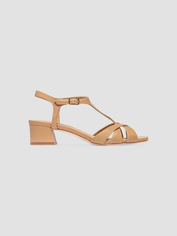 Bernardo Jean Low Heel Sandals - Dune