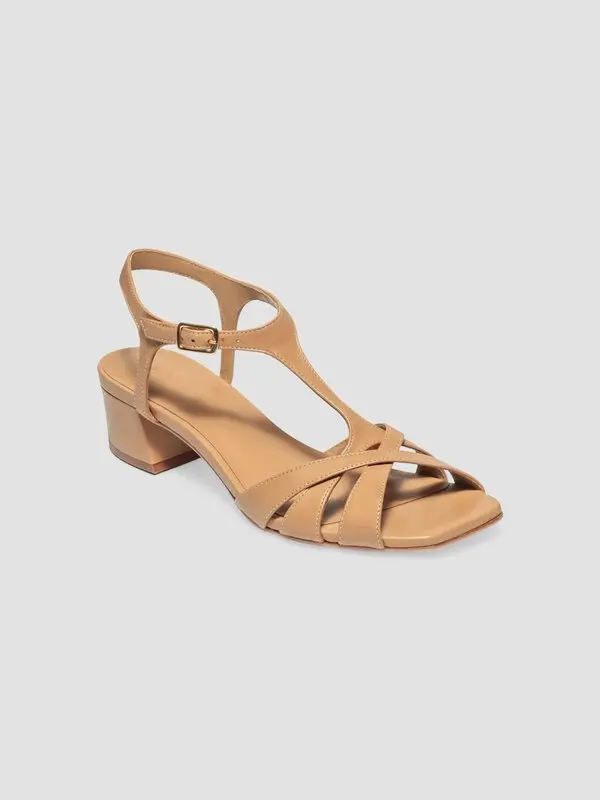 Bernardo Jean Low Heel Sandals - Dune