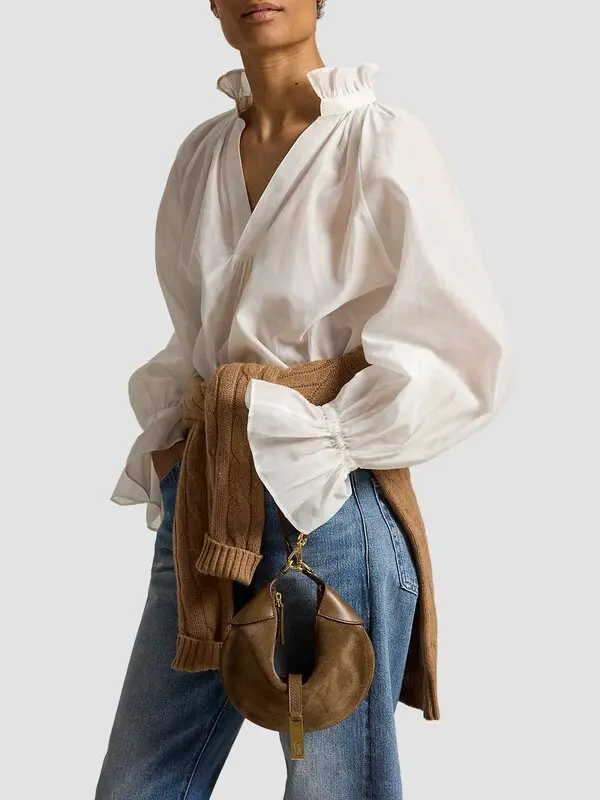 Polo Ralph Lauren Suede Shoulder Bag