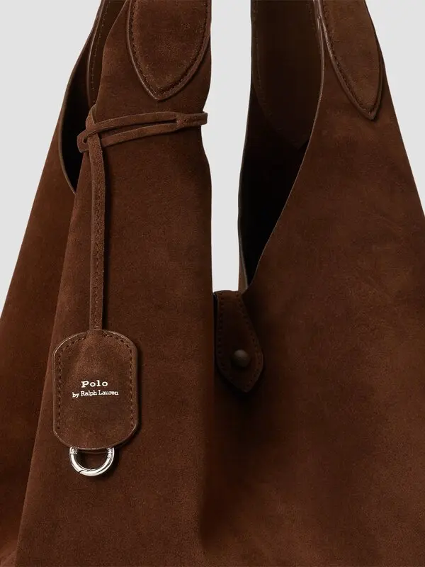 Polo Ralph Lauren Polo Play Large Suede Tote Bag