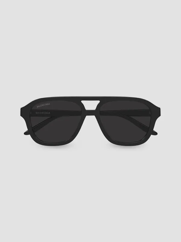 Balenciaga Everyday Bb0525s Daily 55mm Pilot Sunglasses - Black