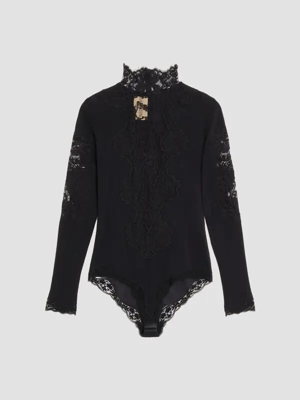 Valentino Garavani Jersey Bodysuit With Lace