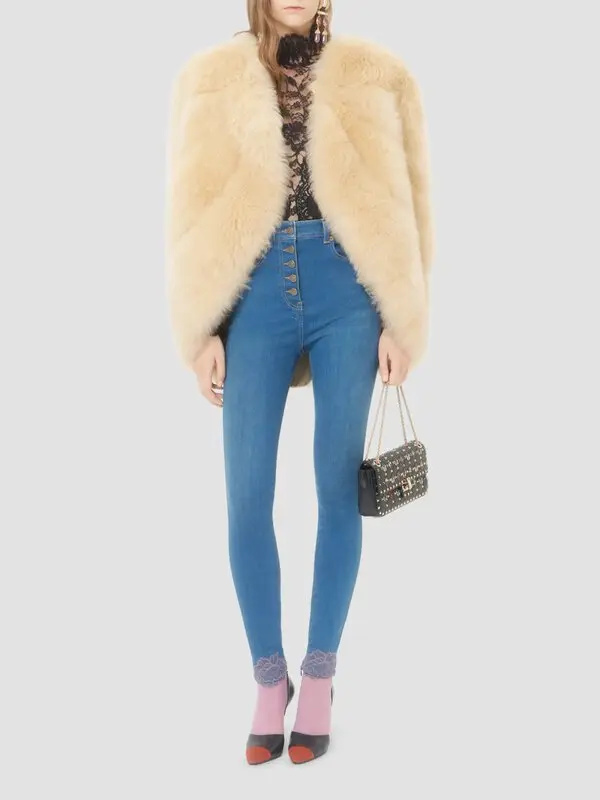 Valentino Garavani Jersey Bodysuit With Lace