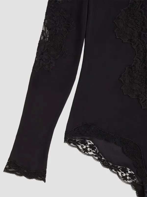 Valentino Garavani Jersey Bodysuit With Lace