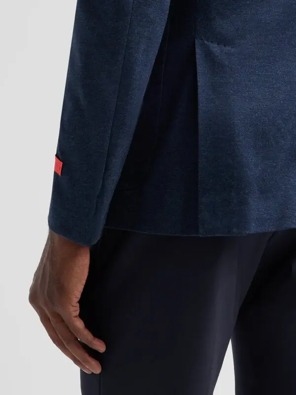 Isaia Cotton-jersey Single-breasted Blazer