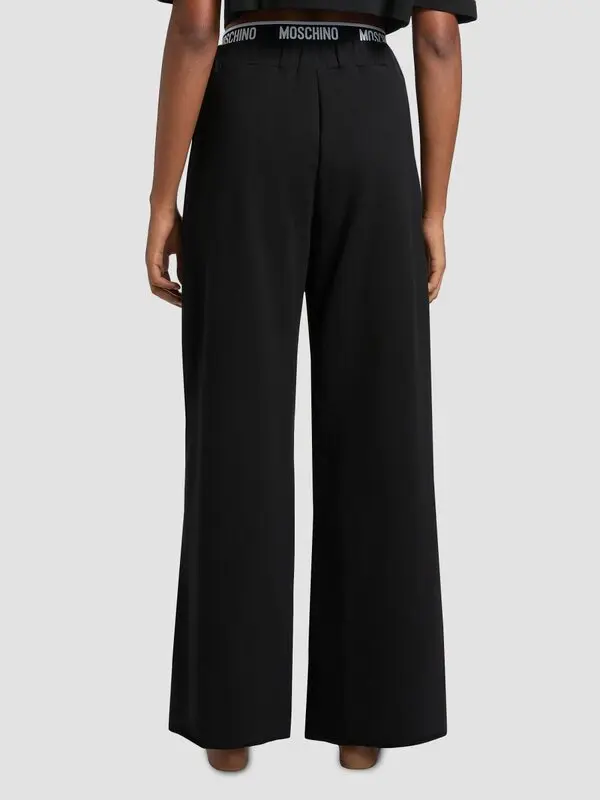 Moschino Intimo Donna Home Stretch-cotton Pants