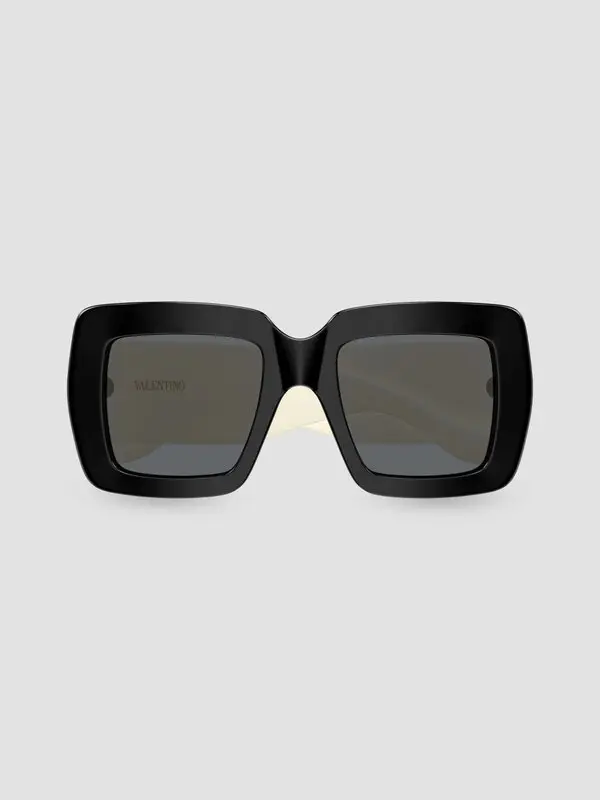 Valentino Garavani V Logo 51mm Viva Superstar Squared Sunglasses