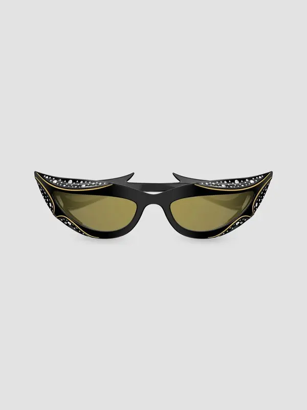 Valentino Garavani V Logo Vg0073s La Gattara 56mm Crystal Directional Sunglasses
