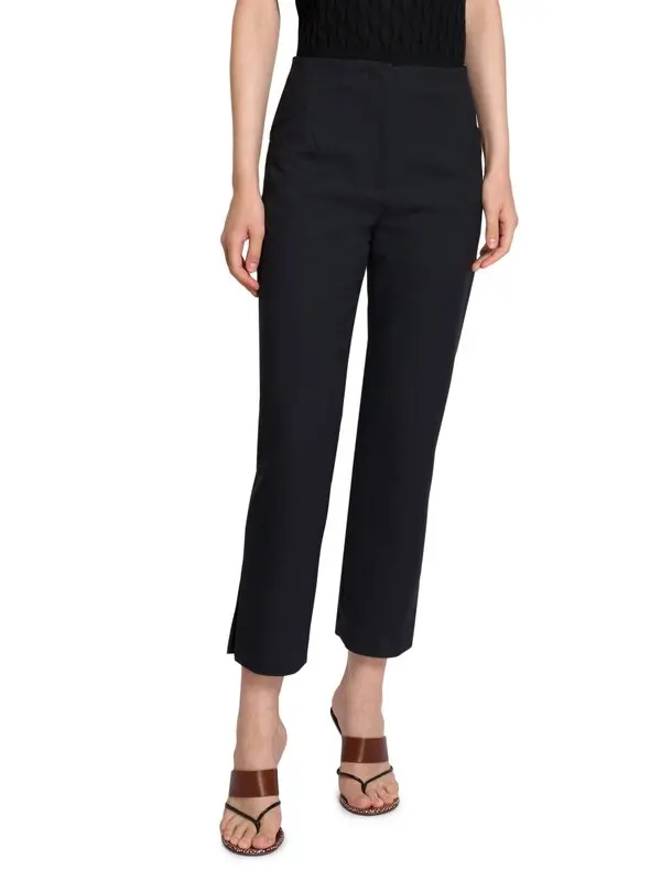 Dries Van Noten Posy Double-faced Slimpants