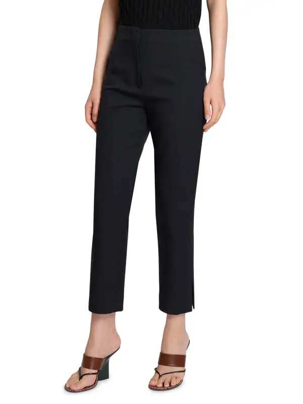 Dries Van Noten Posy Double-faced Slimpants