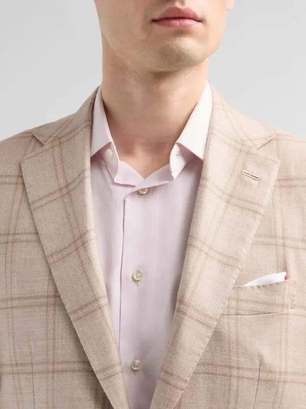 Kiton Plaid Cashmere-blend Jacket